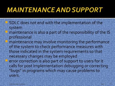 System Development Life Cycle Ppt