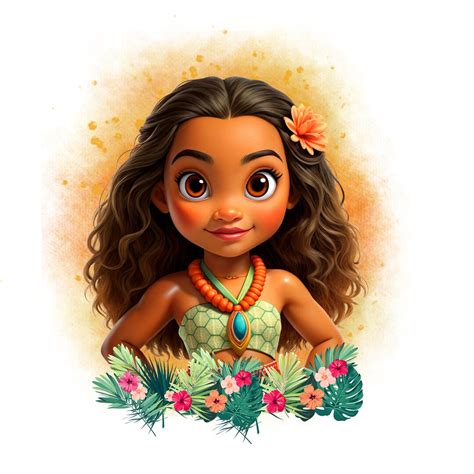 Moana Watercolor Background Moana Png Clipart Cute Moana Instant