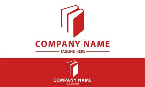 Red Color Simple Open Book Logo Design Stock Vector Illustration Of Innovation Journal 308867319