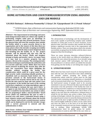 HOME AUTOMATION AND COUNTERMEASURESYSTEM USING ARDUINO AND LDR MODULE PDF