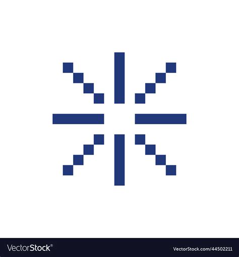 loading indicator pixelated rgb color ui icon vector image