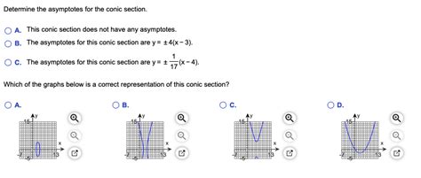 Solved Analyze This Conic Section To Answer The Questions Chegg Com
