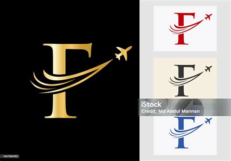 비행 비행기 기호가 있는 편지 F 여행 로고 개념 항공우주 산업에 대한 스톡 벡터 아트 및 기타 이미지 항공우주 산업 개념 날기 Istock
