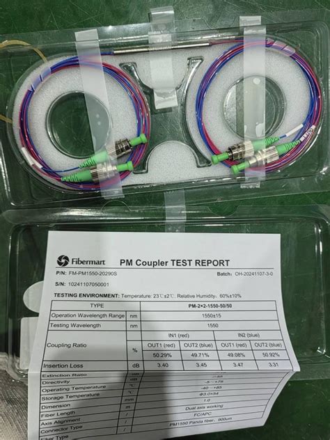 2x2 Polarization Maintaining Coupler Pm1550 Fiber Fbt Coupler Splitter