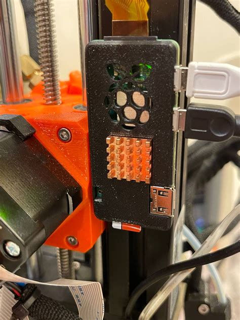 Raspberry Pi Zero W Case With Heatsink GPIO Cutouts LED Power Ground For Prusa Mini W