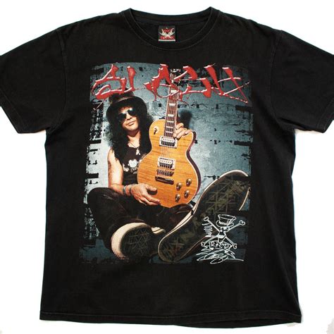Band Tees Vintage Slash Bootleg Y2k Faded Black Band T Shirt Grailed