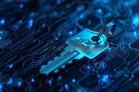 cyber security key digital access and protection stock illustration illustration of online