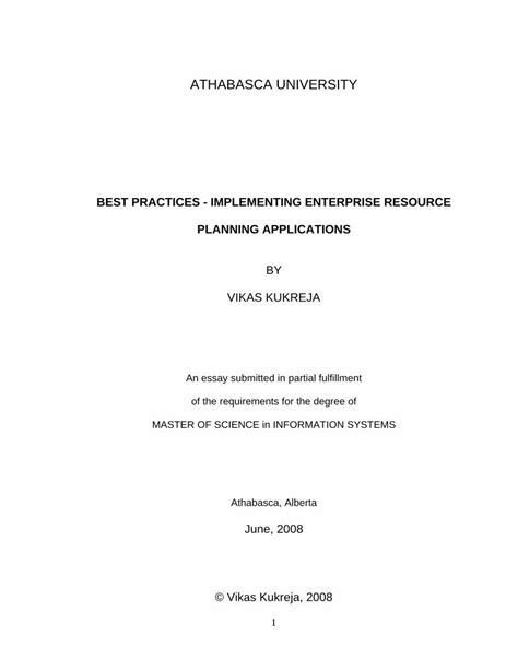 Pdf Best Practices Implementing Erp Applications Dokumentips