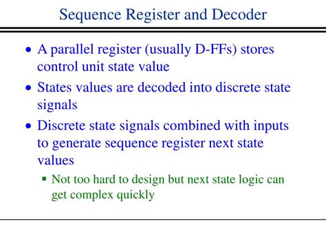 Ppt Ch 8 Control Unit And Algorithmic State Machines Powerpoint Presentation Id5511895