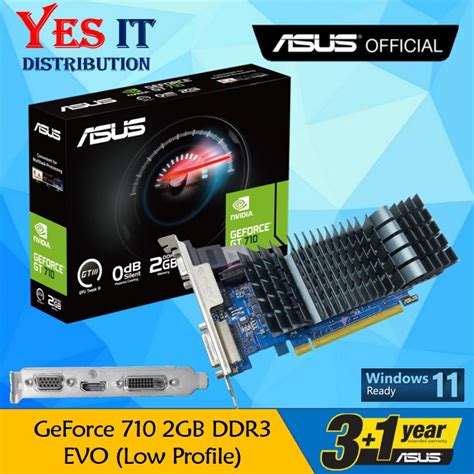 Asus Geforce Gt710 Gt730 2gb Ddr3 Evo Gt 710 2gb Gddr5 Evo Low Profile With 4 Hdmi Ports