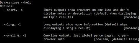 Caniuse In Command Line Coding Defined
