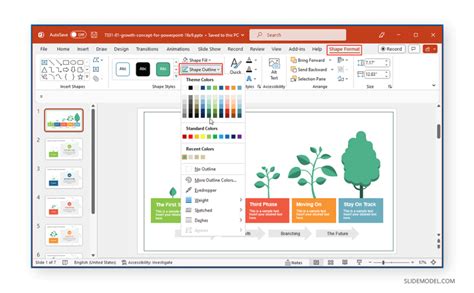 04 Customize Shape Outline In Powerpoint Slidemodel