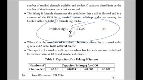 Measurement Of Telephone Traffic Erlang B And Erlang C Formulas Youtube