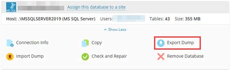 Exporting A Backup Of Your Mssql Database • Conetix