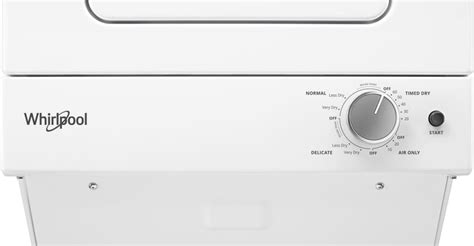 Whirlpool Wet4124hw 24 Inch Electric Laundry Center With Stainless