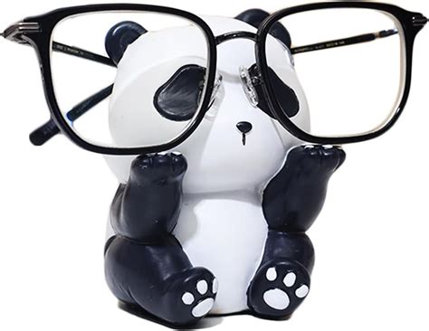 Jarpsiry Cute Panda Glasses Display Stand For Nightstand