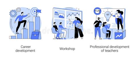 Employee Skills Training Abstract Concept Vector Illustrations Stock