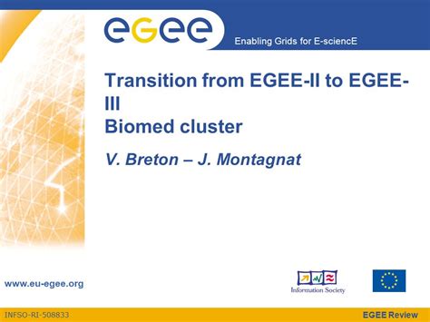 infso ri enabling grids for e science egee review transition from egee