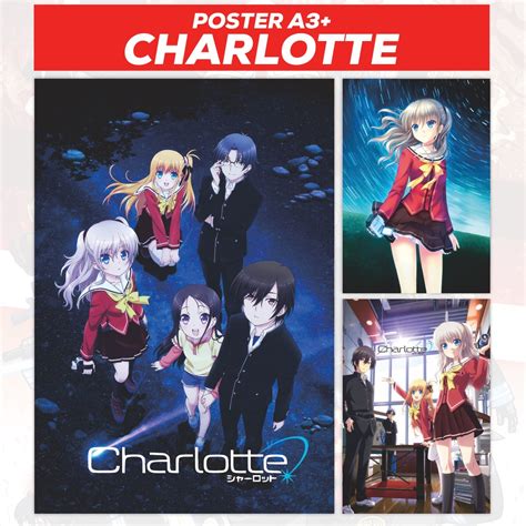 A3 Size Charlotte Anime Poster Yuu Otosaka Nao Tomori Shopee
