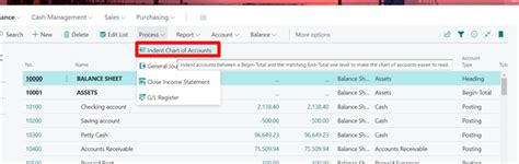 Business Central Chart Of Accounts Micropartner