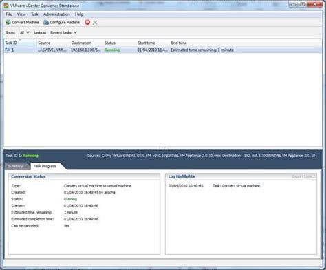 VMWare Converter How To Guide Swivel Knowledgebase