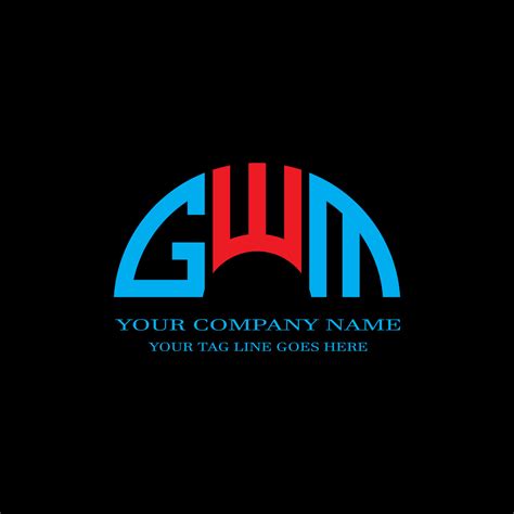 Gwm Letter Logo Creative Design With Vector Graphic 7927107 Vector Art At Vecteezy