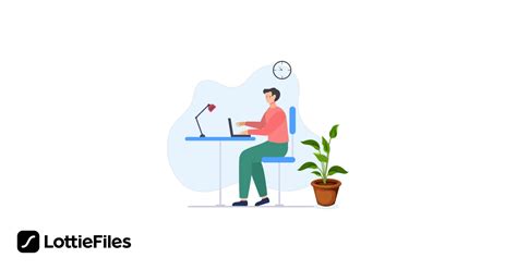 Free Babe Working On Laptop Lottie Animation Animation By Chondon Backla LottieFiles