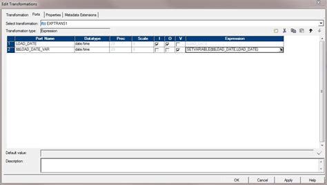 Informatica Set Mapping Variable In Expression And Use It In Source
