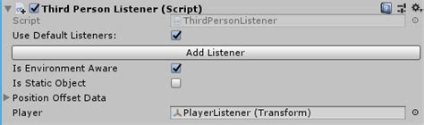 Third Person Listener with Wwise in Unity Alessandro Famà