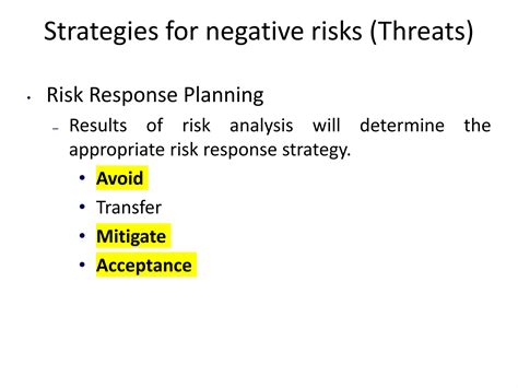 Risk Response Planning Pptx