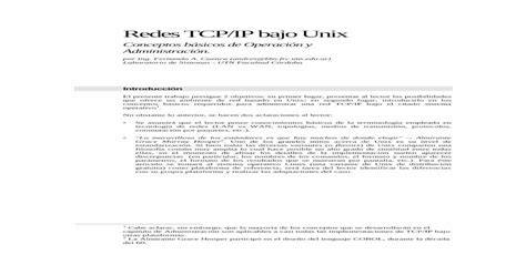 Redes Tcpip Bajo Unix Ar · Redes Tcpip Bajo Unix