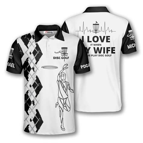 Disc Golf Funny Argyle Pattern Custom Disc Golf Shirts For Men Primesty