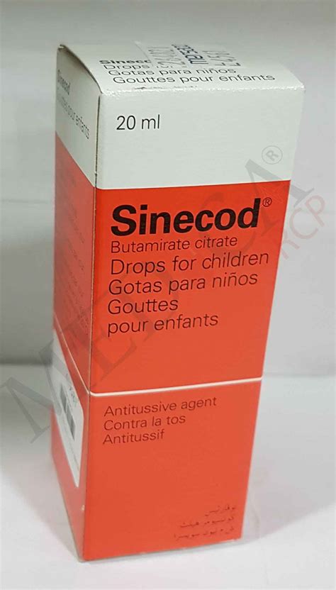 Medica Rcp Sinecod Drops Indications Side Effects Composition Route All Price