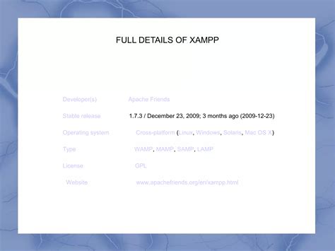 Xampp Ppt Ppt Programming Languages Computing