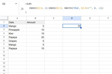 Dynamic Ranges In Google Sheets Without Helper Cells
