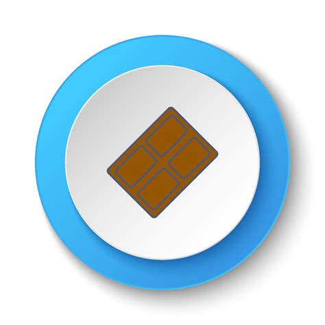 Round Button For Web Icon Chocolate Button Banner Round Badge Interface For Application
