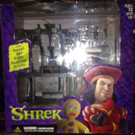 Shrek Talking Duloc Dungeon W Lord Farquad And Gingy Gingerbread Man