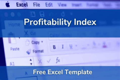 profitability index excel template 365 financial analyst