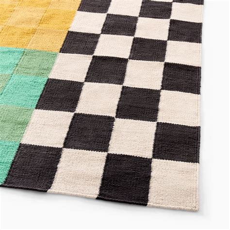 Checker Blocks Rug West Elm