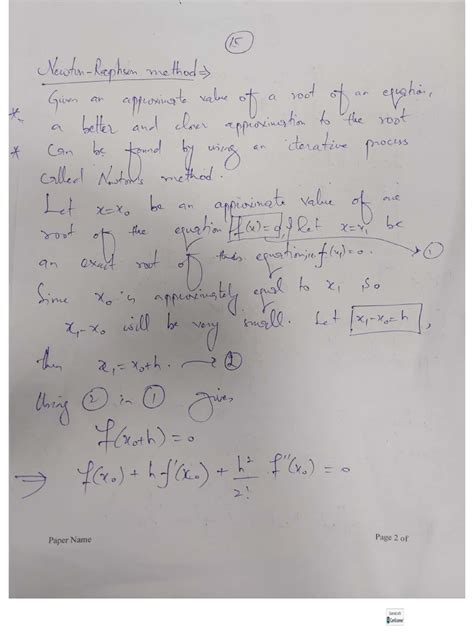 ch 2 newton s raphson method pdf