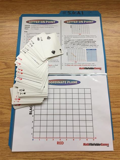 5th Grade File Folder Math Games Math File Folder Games