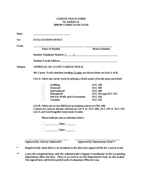 CAREER TRACK CPP Doc Template PdfFiller