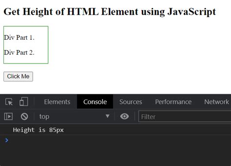 How To Get Height Of An HTML Element In JavaScript