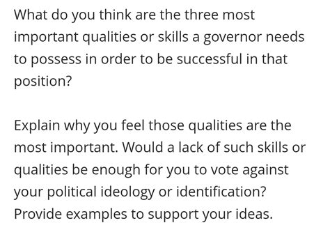 Solved What do you think are the three most important | Chegg.com