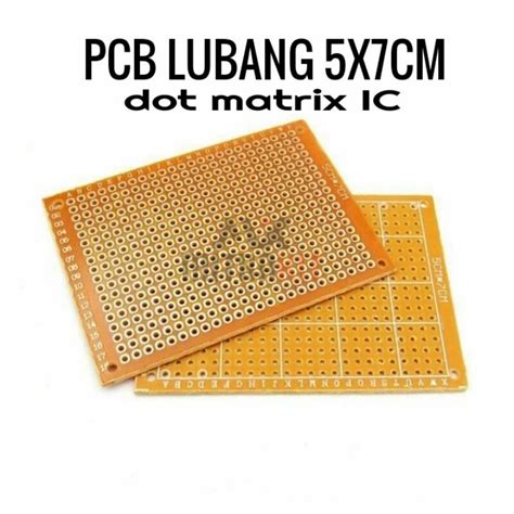 Jual PCB 5x7cm 5x7 Cm Pcb Lubang Ic Pcb Dot Matrix Ic 5x7 Shopee Indonesia