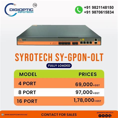 Metal Gpon Olt For Internet Network Size 19 Inch At ₹ 69000 In Mumbai