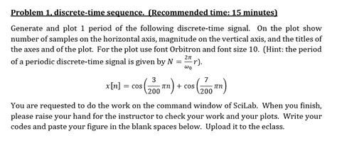 solved problem 1 ﻿discrete time sequence recommended