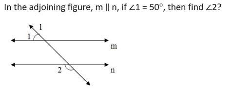 Ch Lines And Angles MCQ Online Test Class Maths