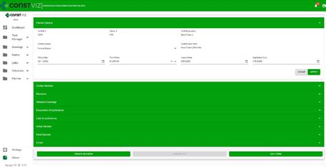 Permit Management The Construction Viz Permit App