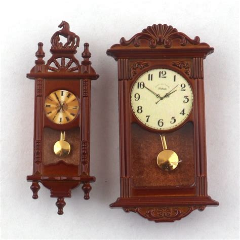 Antique Wall Clock With Pendulum Etsy